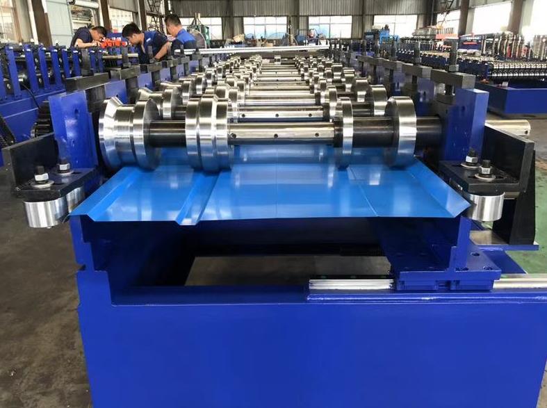 Concealed fastening metal wall and fascia panel rolling forming machine ...