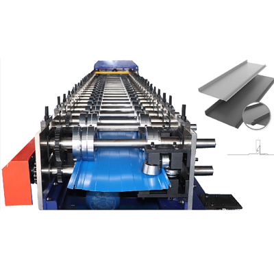 Metal standing seam self lock, snap lock roofing panel rolling forming machine - ZTRFM