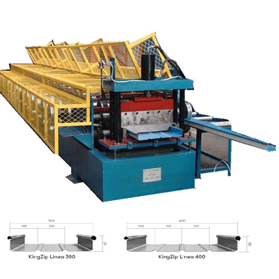 Metal standing seam self lock, snap lock roofing panel rolling forming machine - ZTRFM